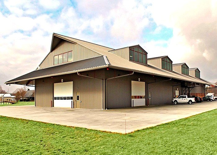 Unique Design Modular Prefab Metal Workshop Welding H Sections With Overhead Crane