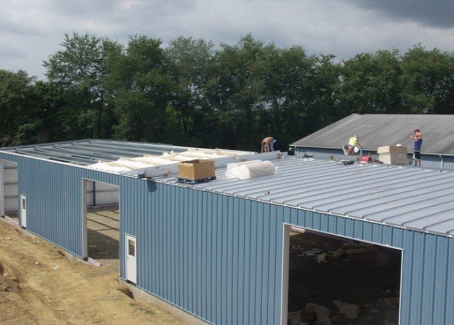 Bolts Connection Steel Structure Workshop For Wood Waste Processing Plants