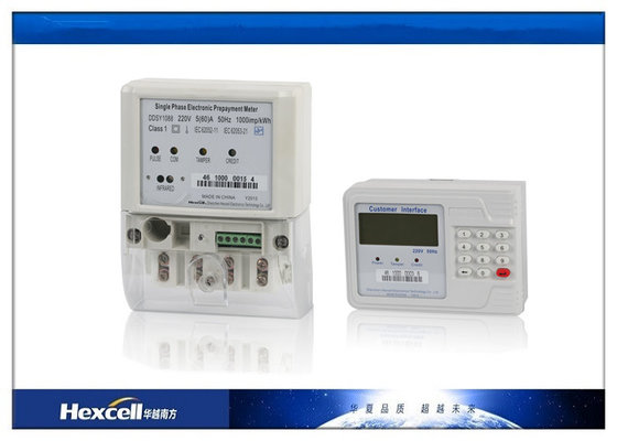 Single Phase Prepaid Energy Meter STS Keypad Split-type , Electricity Prepaid Meter