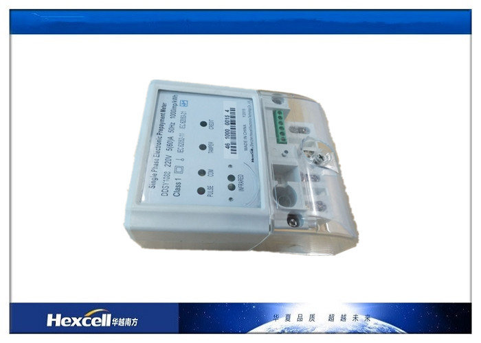 IP54 Residential Electric Energy Meter , Digital KWH Meter 1P3W Wiring