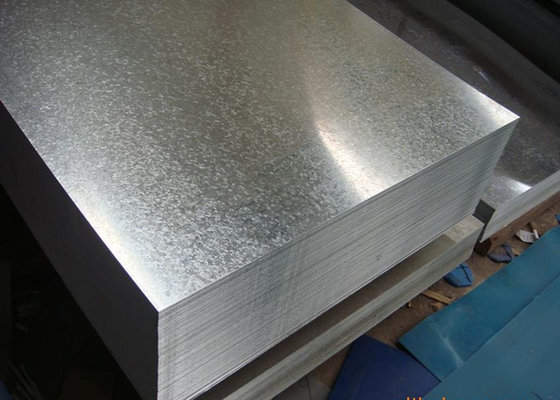 Building Materials Zinc Coated Gi Steel Sheet Customized 600 - 1250 MM Width