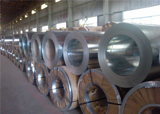 Household Galvanized Steel Coils Slight Oiled , Gi Roll Skin Pass ID 508MM