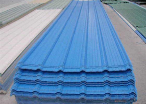 Building Materials Cold Rolled Colour Coated Roofing Sheets 800 - 1250 MM Width