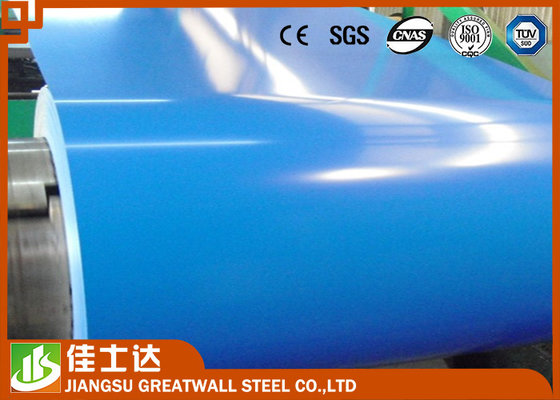 0.3-1.2 Mm Ral Sea Blue Prepainted Steel Coil / PE Hot - Dip Galvanized Ppgi Coil