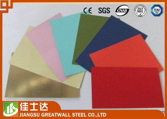 1000mm 1200mm Pre-Painted Galvanized Steel Coils , Yellow / Green / Orange