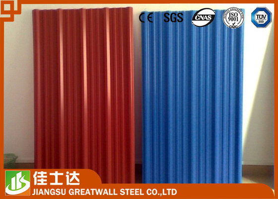 Red Blue Colour Coated Roofing Sheets Used  PE , PVDF , HDP , SMP