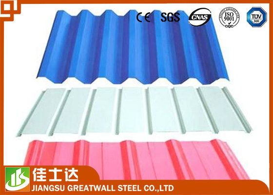Red Blue Colour Coated Roofing Sheets Used  PE , PVDF , HDP , SMP