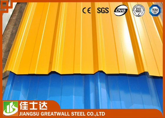 Red Blue Colour Coated Roofing Sheets Used  PE , PVDF , HDP , SMP