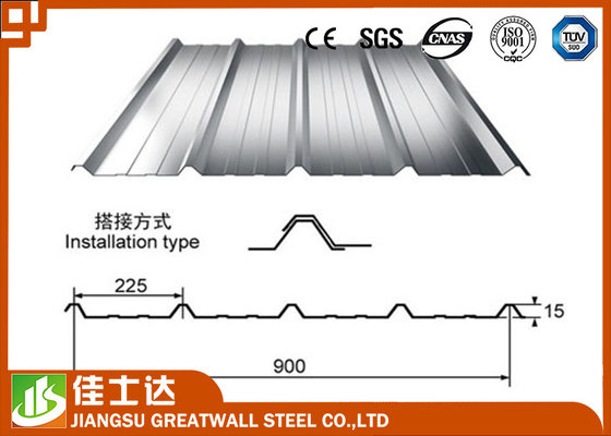 Zinc Aluminized Ibr Iron Corrugated Steel Sheets For Wall Decoration