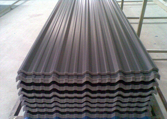 Zinc / Aluminium Corrugated Steel Sheets With Selfclean Function , EN DIN AISI BS JIS ASTM