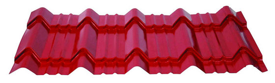 Gi Roof Tile / Water Wave Galvanized Corrugated Steel Sheets Painted With PE SMP HDP