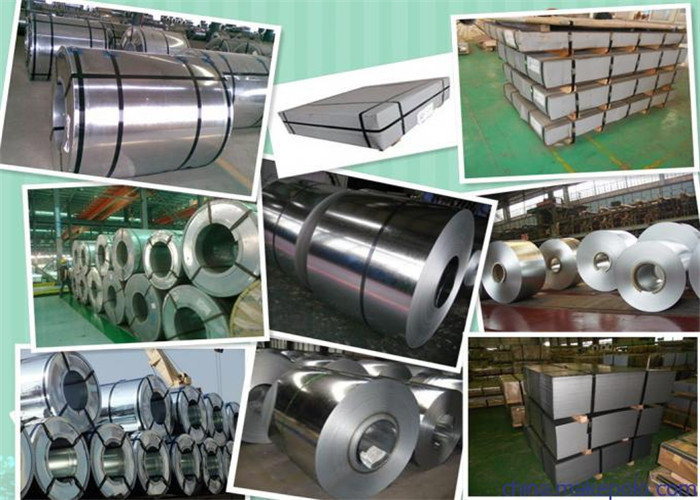 Household Galvanized Steel Coils Slight Oiled , Gi Roll Skin Pass ID 508MM