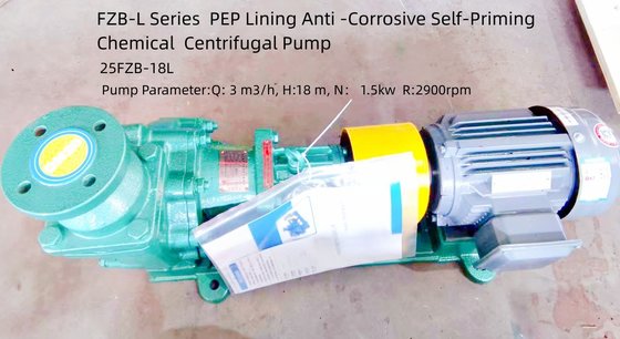 Min flow capacity FZB-L Series Self-priming Centrifugal Pump