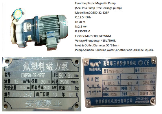 magnetic  pump  Standard Chemical Pump  corrosive resistance  pump