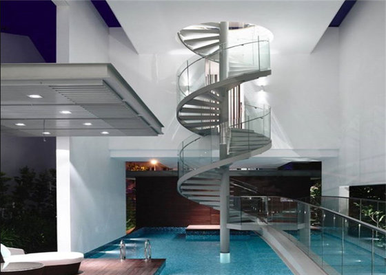 Modern Residential Space Saving Spiral Staircase , Loft Spiral Staircase No Welding