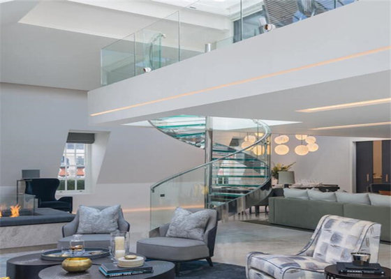 Modern Residential Space Saving Spiral Staircase , Loft Spiral Staircase No Welding