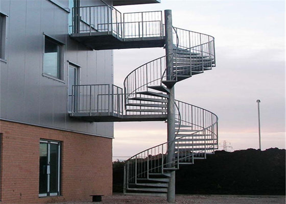 Apartment Interior Wrought Iron Spiral Staircase House / Office Application