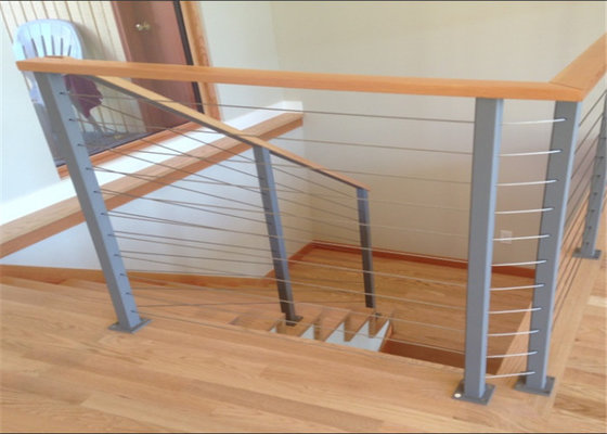 Residential Handrail Stainless Steel Cable Railing Systems For Stair And Balcony