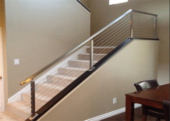 Residential Handrail Stainless Steel Cable Railing Systems For Stair And Balcony