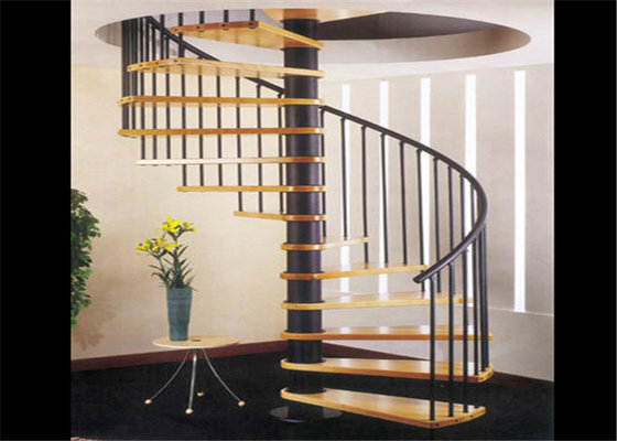 Carbon Steel Glass Custom Spiral Staircase Customized Size DIY Installation
