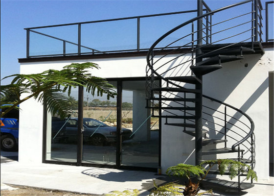 Exterior Space Saving Spiral Staircase , Decorative Spiral Staircase No Welding