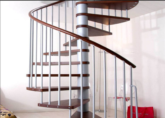 Modern House Custom Spiral Staircase Stainless Steel Material Round Design