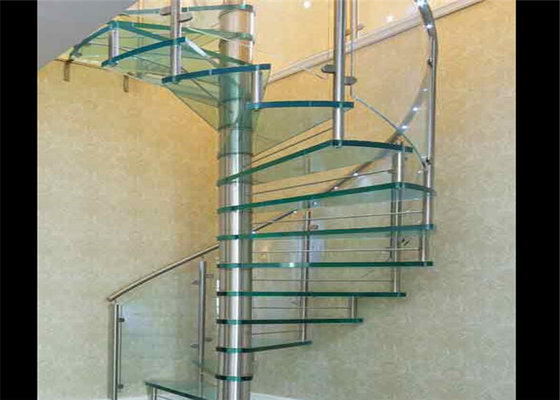 Modern House Custom Spiral Staircase Stainless Steel Material Round Design