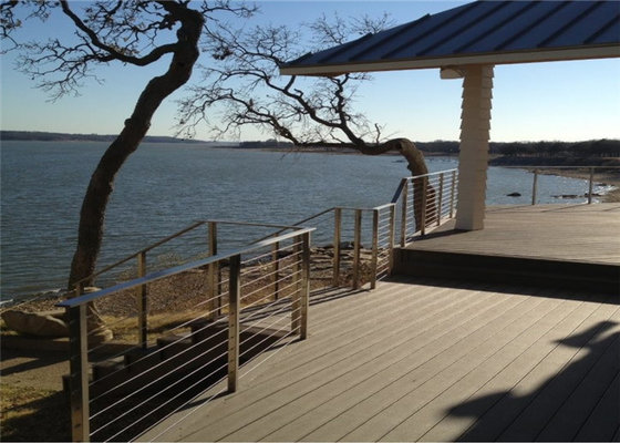 Safety Protection Balcony Stainless Steel Cable Deck Railing Systems For House Customized