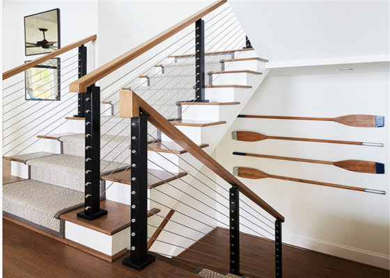Customized Road Barrier Cable Stainless Steel Railing Easy Installation Modern Design