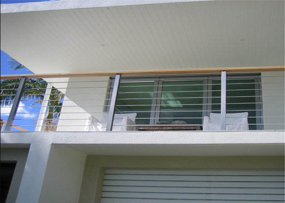 Durable Metal Cable Stainless Steel Railing 4-6mm Cable Thickness Customized Size