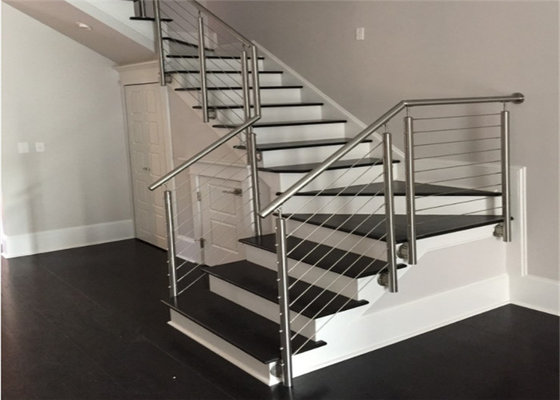 Customized Stainless Steel Wire Railing Systems , Stainless Steel Wire Balustrade