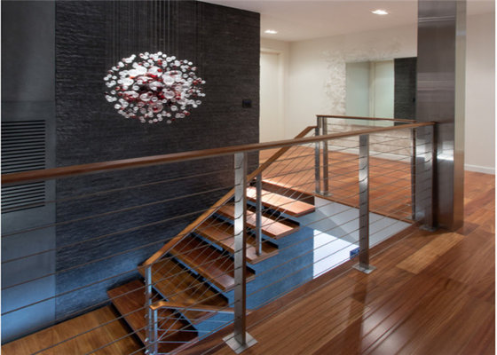 CE Customized Size Stainless Steel Railing Cable Wire Balustrade Easy To Install