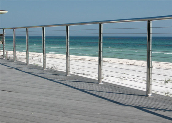 Modern Style Customized Stainless Steel Railing Stair Post Galvanized Steel Deck Balustrade