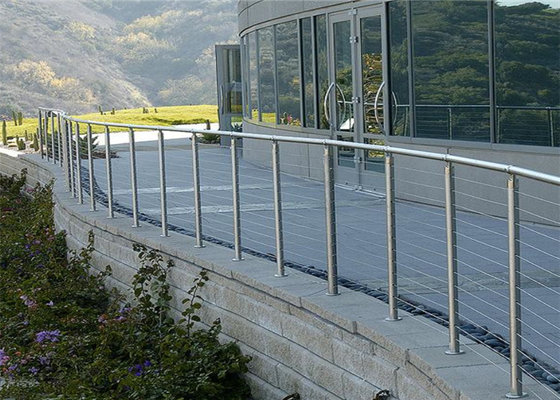 Modern Style Customized Stainless Steel Railing Stair Post Galvanized Steel Deck Balustrade