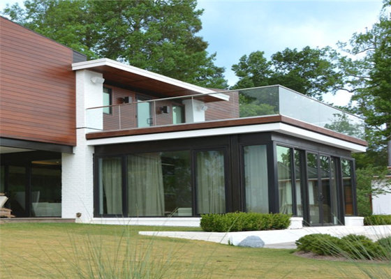 Aluminum Glass Balcony Railing , Outdoor Deck Railing Corrosion Resistance