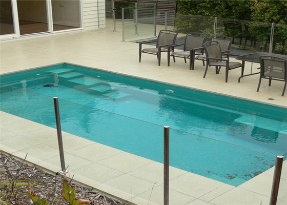 Australia Standard Tempered Glass Building Railing Customized Swimming Pool Fencing For Safety