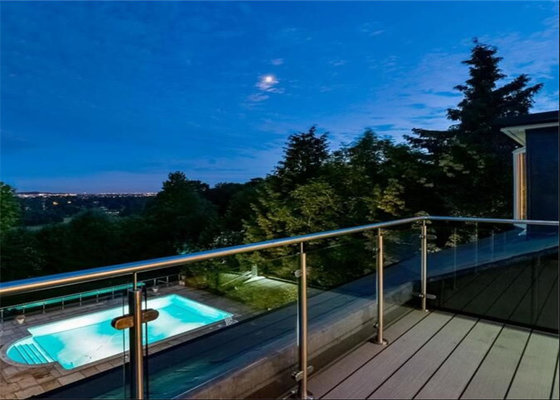 Australia Standard Tempered Glass Building Railing Customized Swimming Pool Fencing For Safety