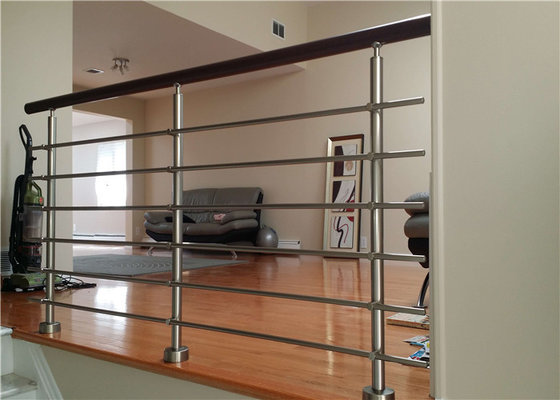 Mirror / Brushed Finish Building Railing Stainless Steel Rod Balustrade For Home