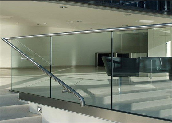 Terrace Frameless Glass Balustrade System With Customized Aluminum U Base Channel