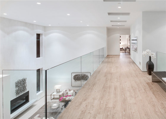 Side Mounted Glass Balustrade , Standoff Glass Railing System For Outdoor