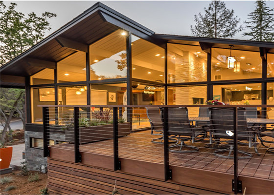 Easy Install Stainless Steel Glass Railing For Outdoor And Seaside Project