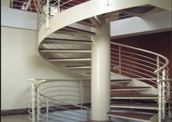 Modern House Custom Spiral Staircase Stainless Steel Material Round Design