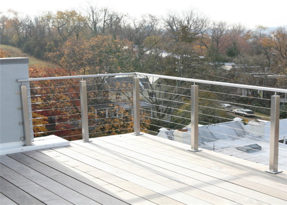 Modern Style Customized Stainless Steel Railing Stair Post Galvanized Steel Deck Balustrade