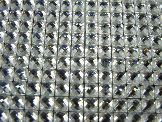 Ball Shape Resin Row Drilling Sheet / Rhinestone Sheets For Garments Decoration
