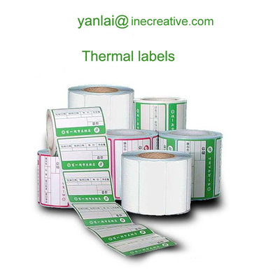 Thermal direto etiquetas adesivas impressas no armazém, logística, produtos eletrônicos