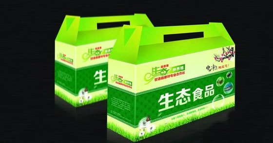 Caixas de armazenamento Eco-Amigáveis do cartão corrugadas com o punho de nylon da correia