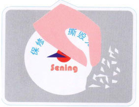 Easy Break Sealing Printed Self Adhesive Labels Rolls / Fragile Security Seal Labels In Important Opening