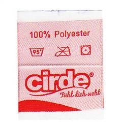 Etiquetas de cuidado da roupa/etiquetas impressas para vestuários Sewable sem colagem adesiva