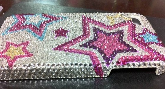 Pedra acrílica folhas adesivas impressas das etiquetas para a decoração do telefone móvel