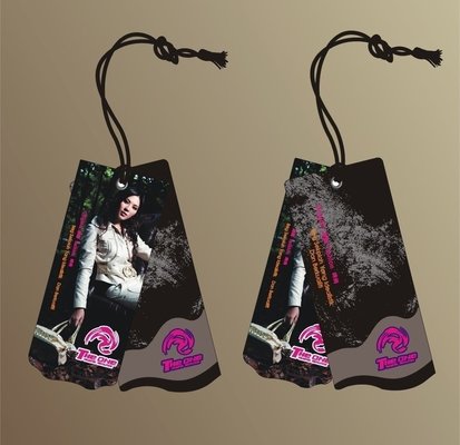 Etiquetas de papel do cair da roupa do ofício, etiquetas personalizadas decorativas do cair das sapatilhas